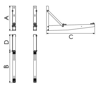 Thermofrost - Wall brackets long reach